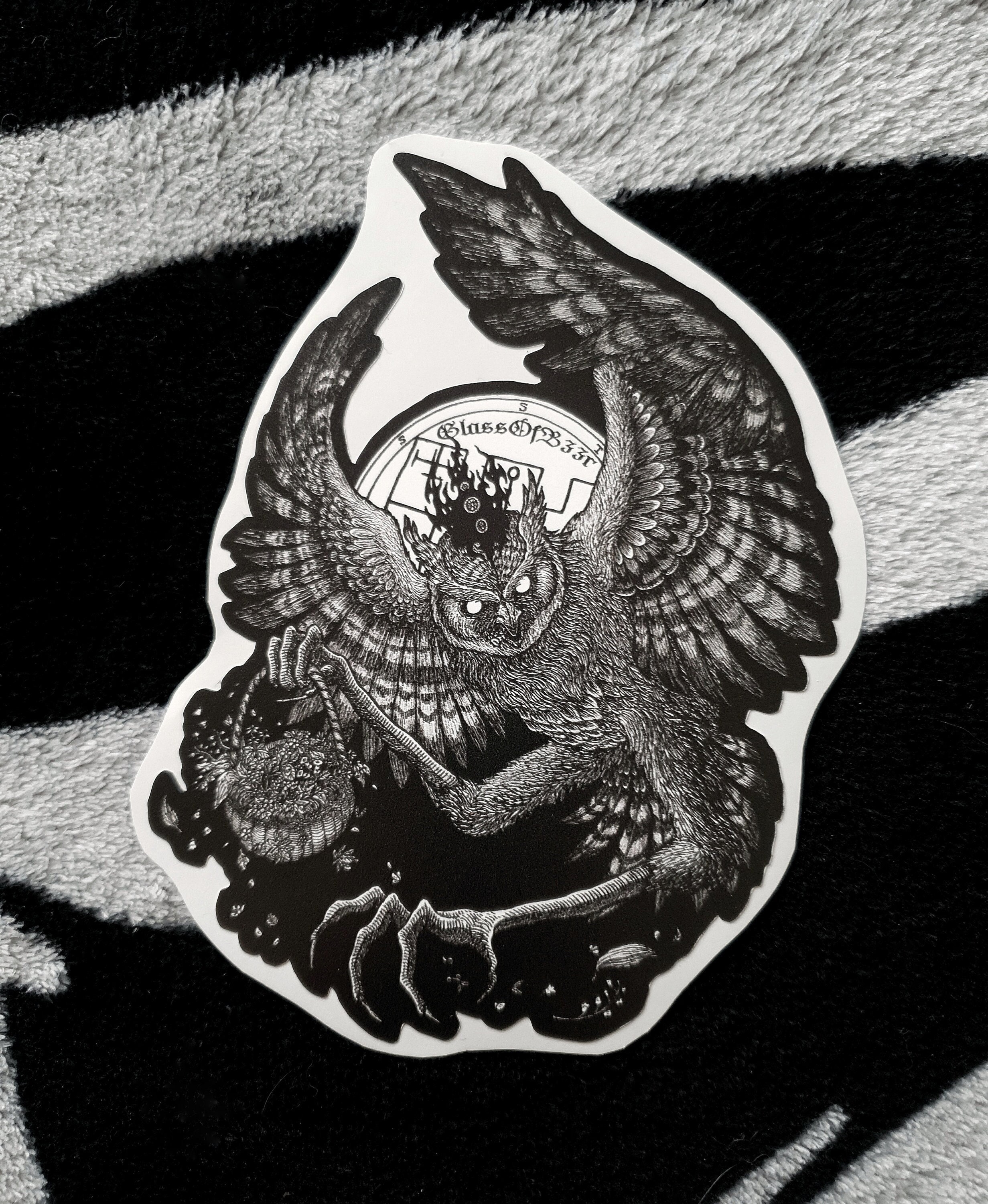 STOLAS Vinyl Art Sticker / Goetia Owl Demon Prince Artwork - Etsy
