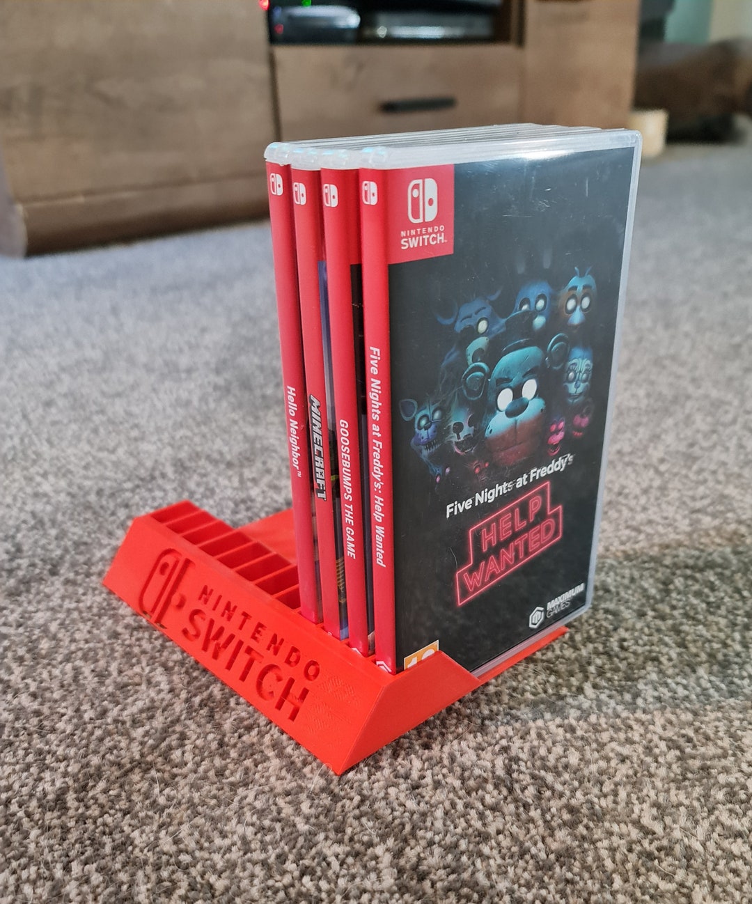 Nintendo Switch Game Stand 3D Printed Holds 12 Games - Etsy