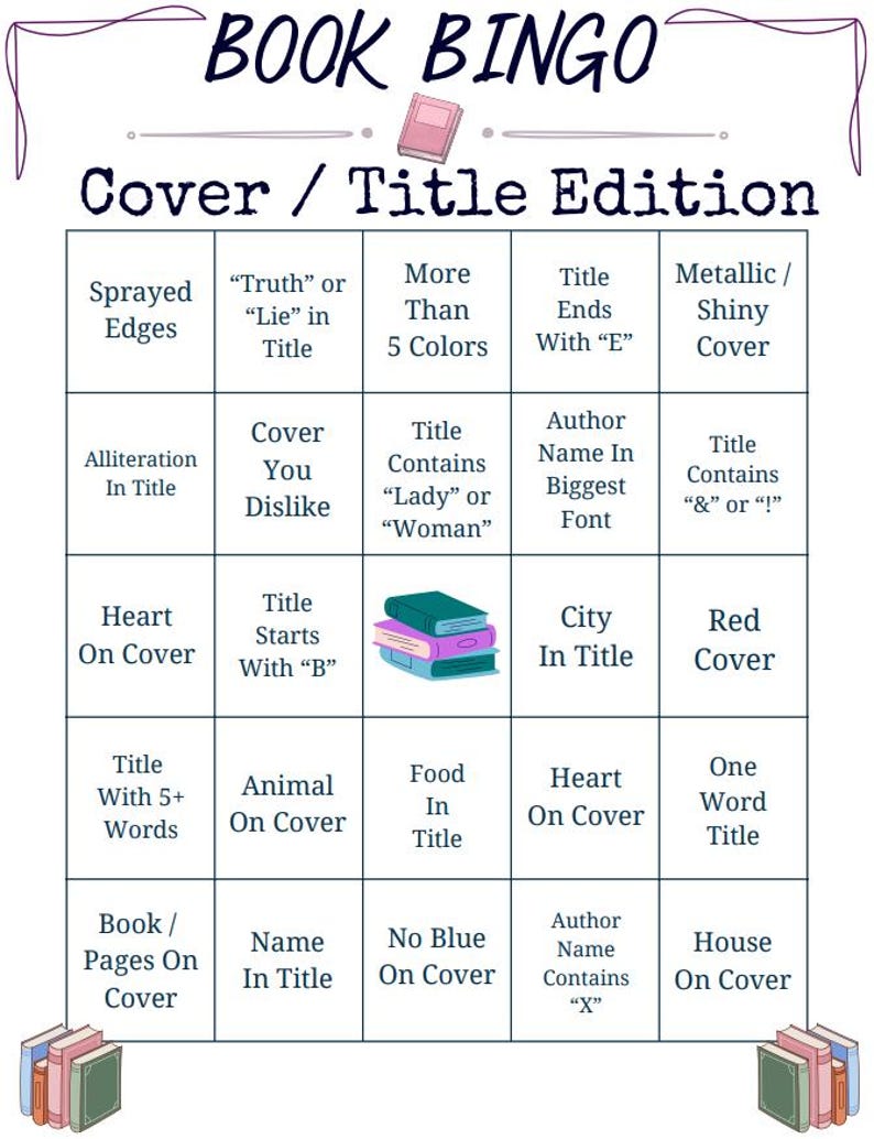 Book Bingo Cards, Bookish Printable, Bookish Bingo, Reading Journal ...