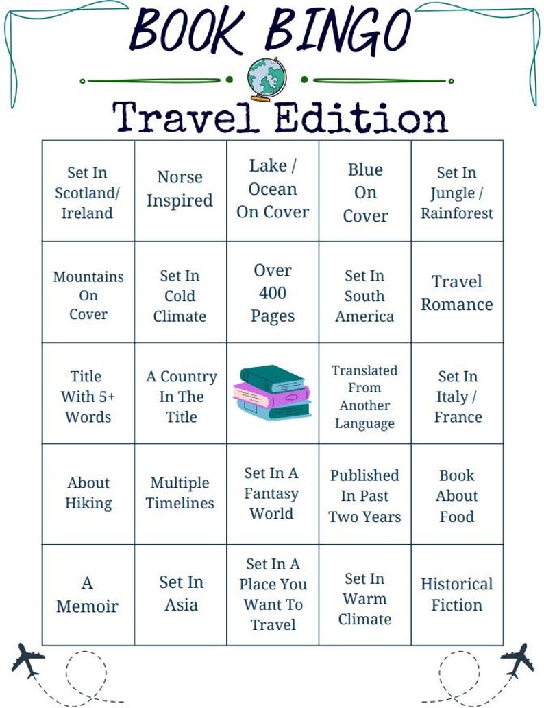 Book Bingo Cards, Bookish Printable, Bookish Bingo, Reading Journal ...