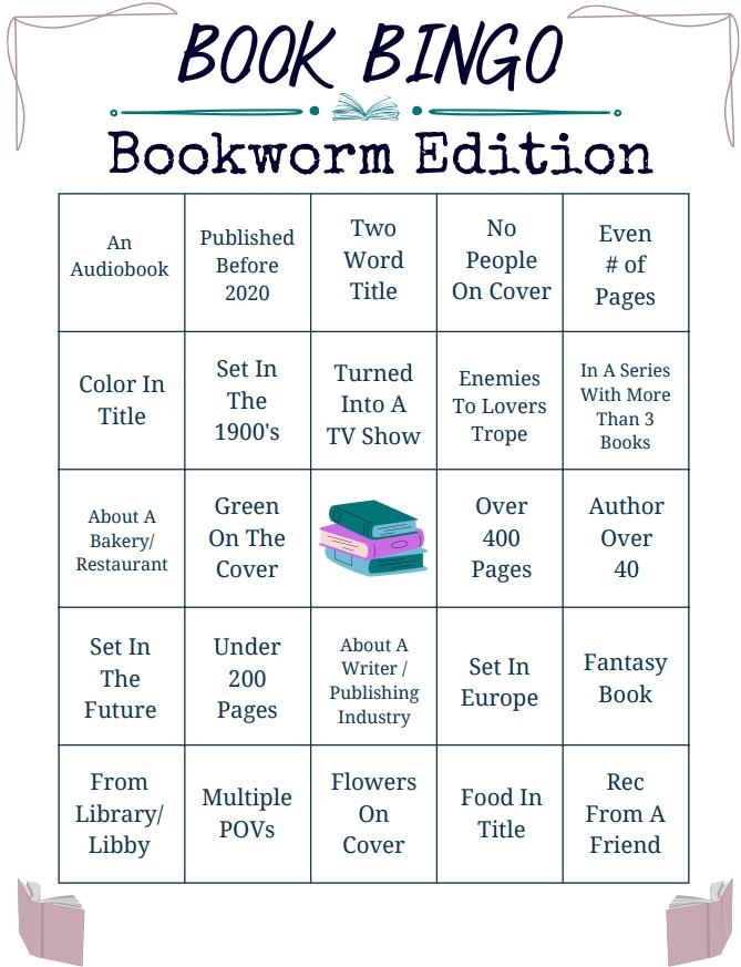 Book Bingo Cards, Bookish Printable, Bookish Bingo, Reading Journal ...