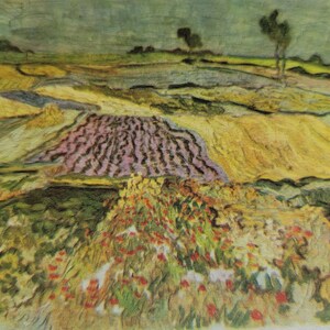 Mini 50's Vintage Van Gogh Book Plate Print, Plain Near Auvers - Etsy
