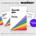 Personalized Gay Wedding Invitation, LGBTQ+ Rainbow Wedding Invite ...