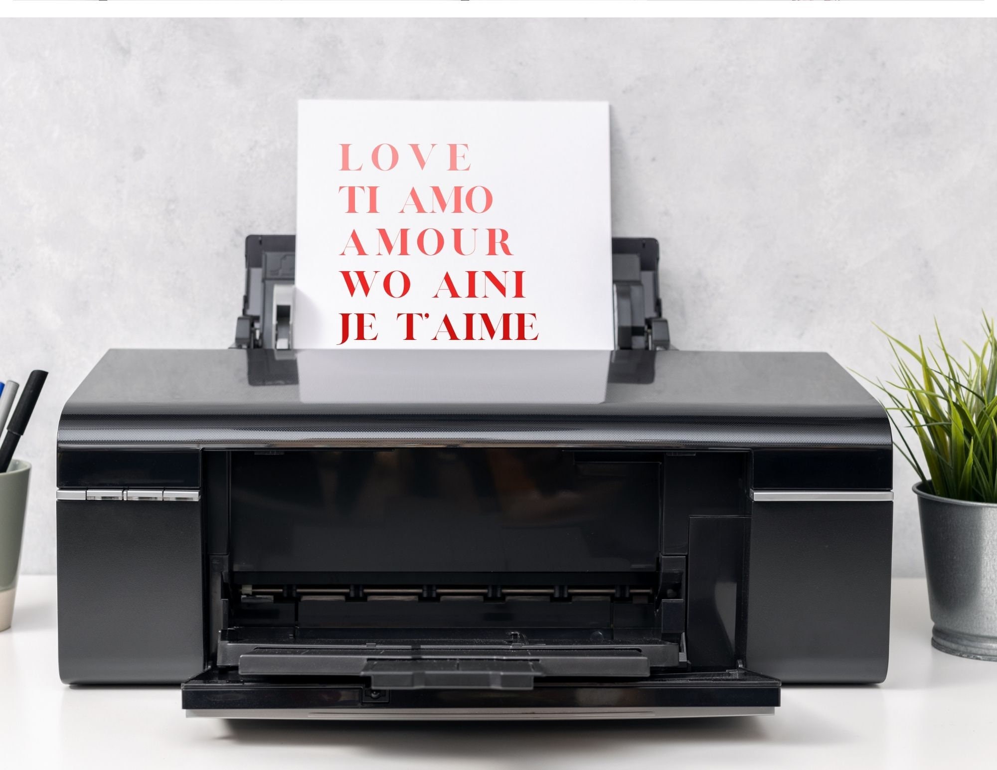 Love Printable, Digital Download, Love in Different Languages ...