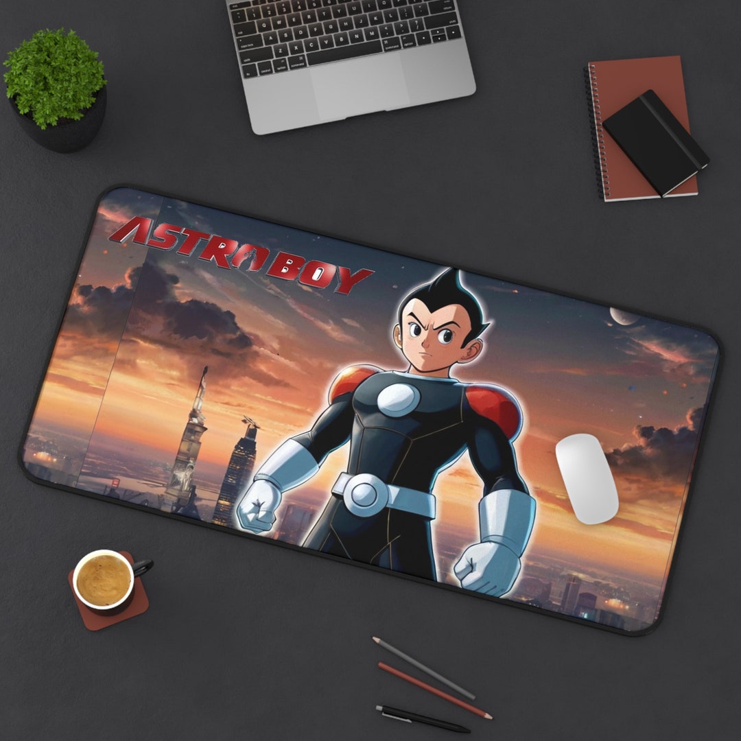 Retro Anime Desk Mat, Long Desk Mats, Aesthetic Gaming Mousepad, Astro ...