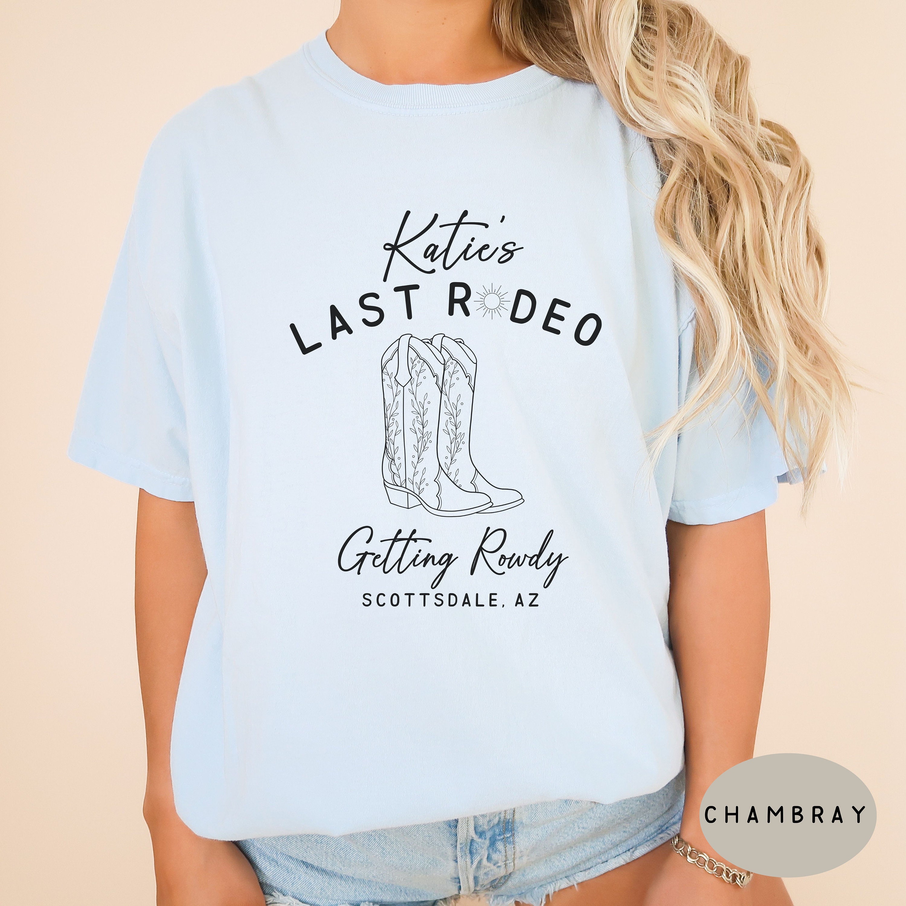Personalized Last Rodeo Bachelorette Shirt, Custom Last Rodeo Theme ...