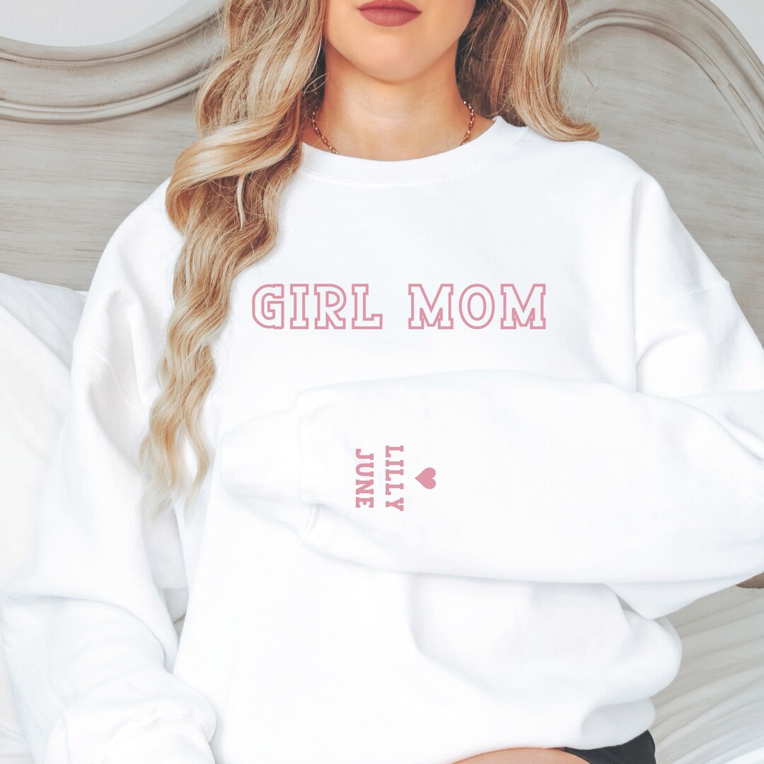 Personalized Girl Mom Era Sweatshirt, Girl Mom Club Sweatshirt, Girl ...