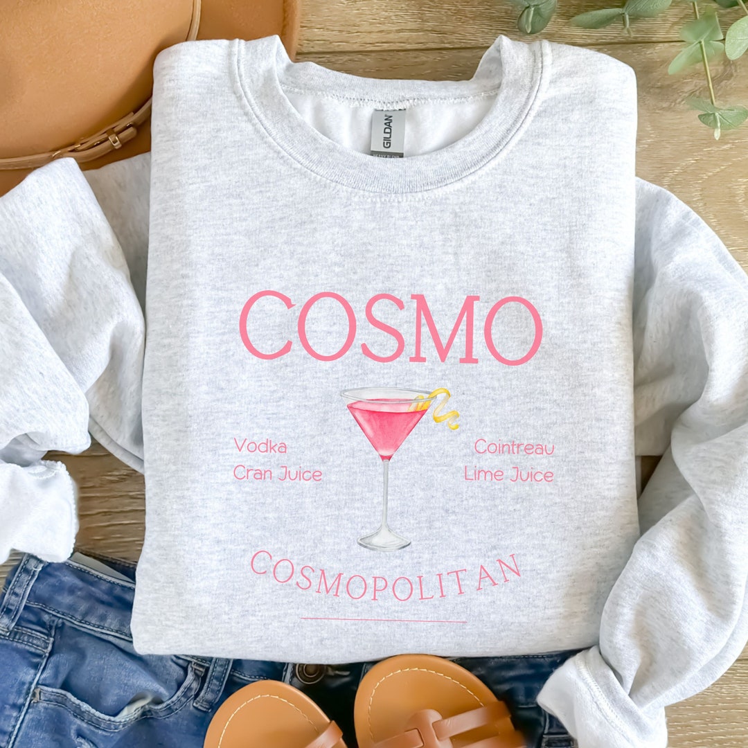 Tini Time, Cosmo Sweatshirt, Cosmopolitan Shirt, Martini Crewneck, Cute ...
