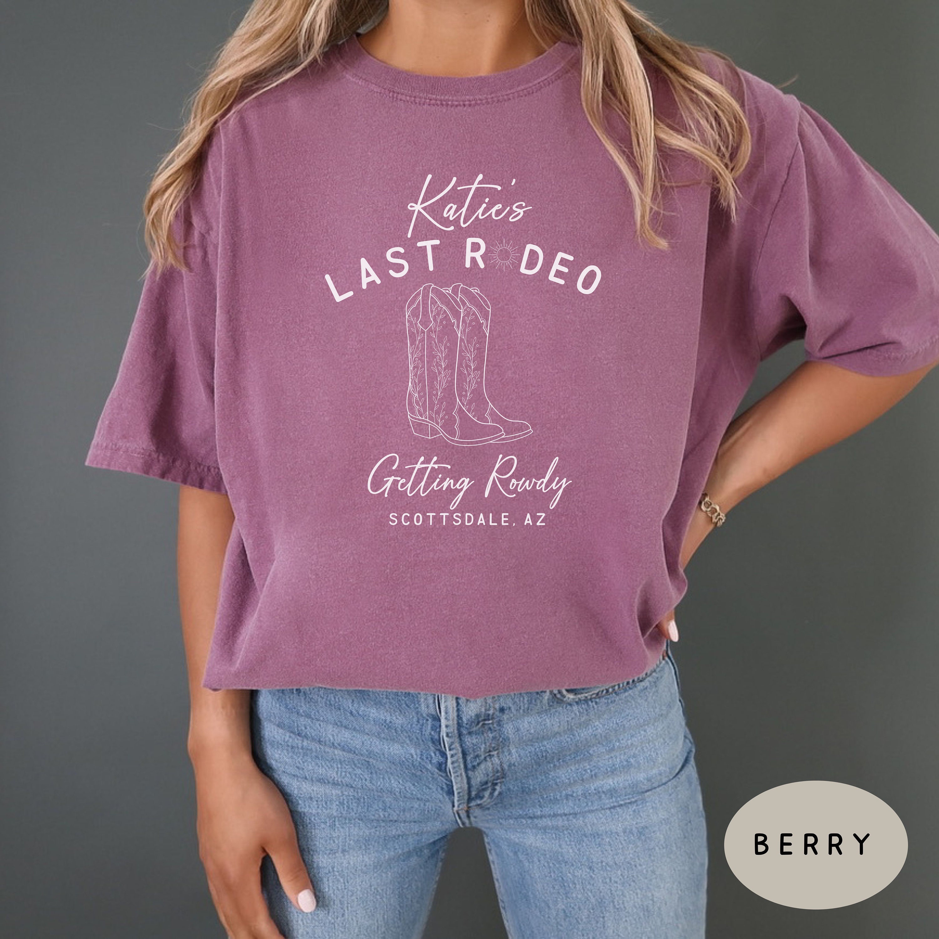 Personalized Last Rodeo Bachelorette Shirt, Custom Last Rodeo Theme ...