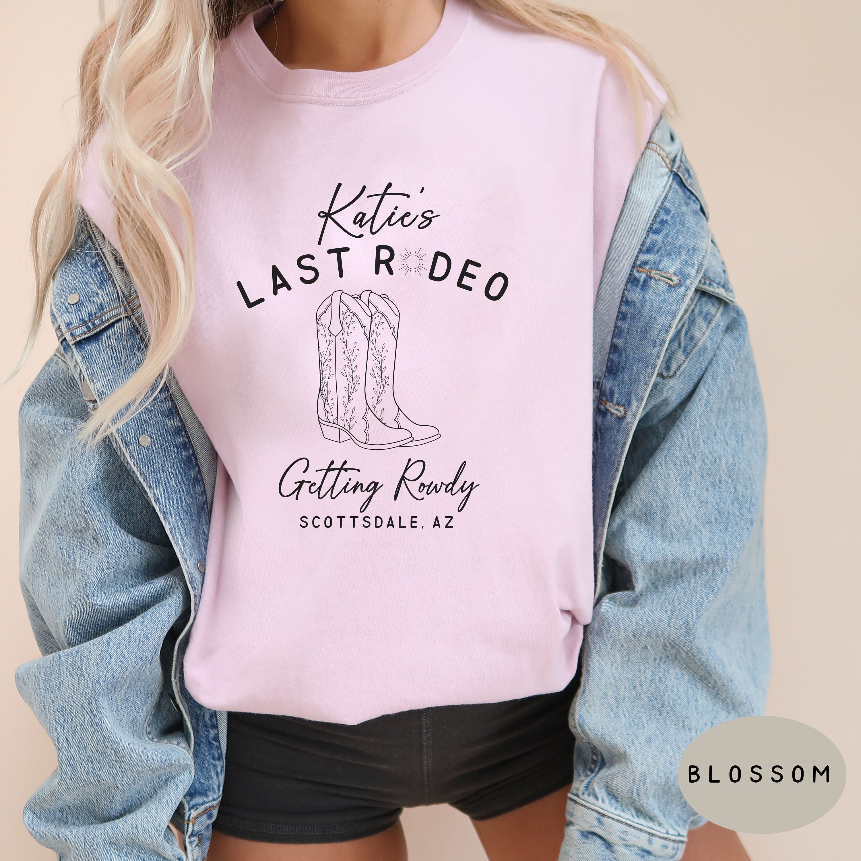 Personalized Last Rodeo Bachelorette Shirt, Custom Last Rodeo Theme ...