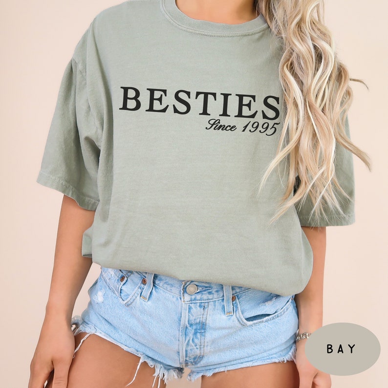 Personalized Besties Shirts, Best Friends Crewneck, Girls Weekend Trip Matching Tshirts, Best ...