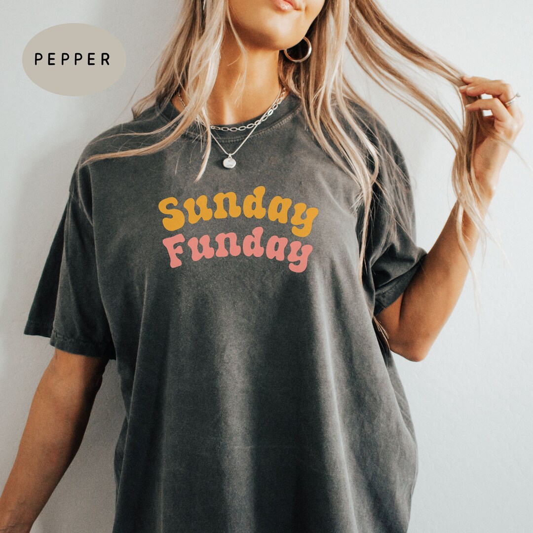 Trendy Retro Sunday Funday Shirt, Day Drinking Tshirt, Hungover ...