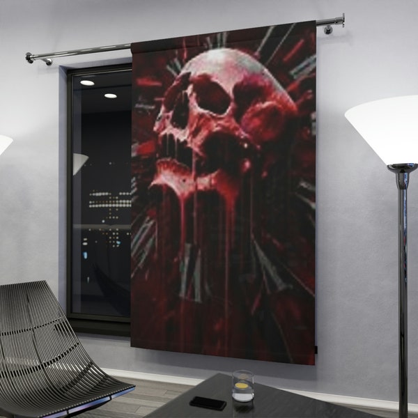 Skull Windows Curtain - Etsy