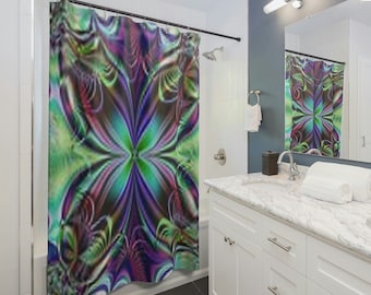 Abstract Shower Curtain - Etsy