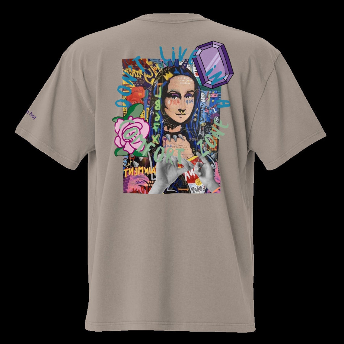 Mona Lisa Shirt, Aesthetic Shirt, Oversized Shirt, Classic Tee Shirt ...