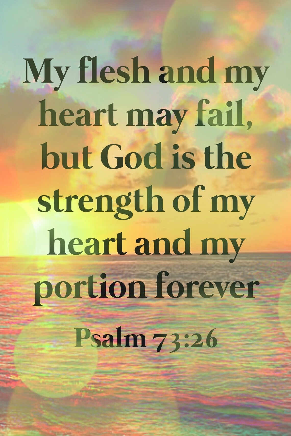 Psalm 73:26 Digital Print Download - Etsy