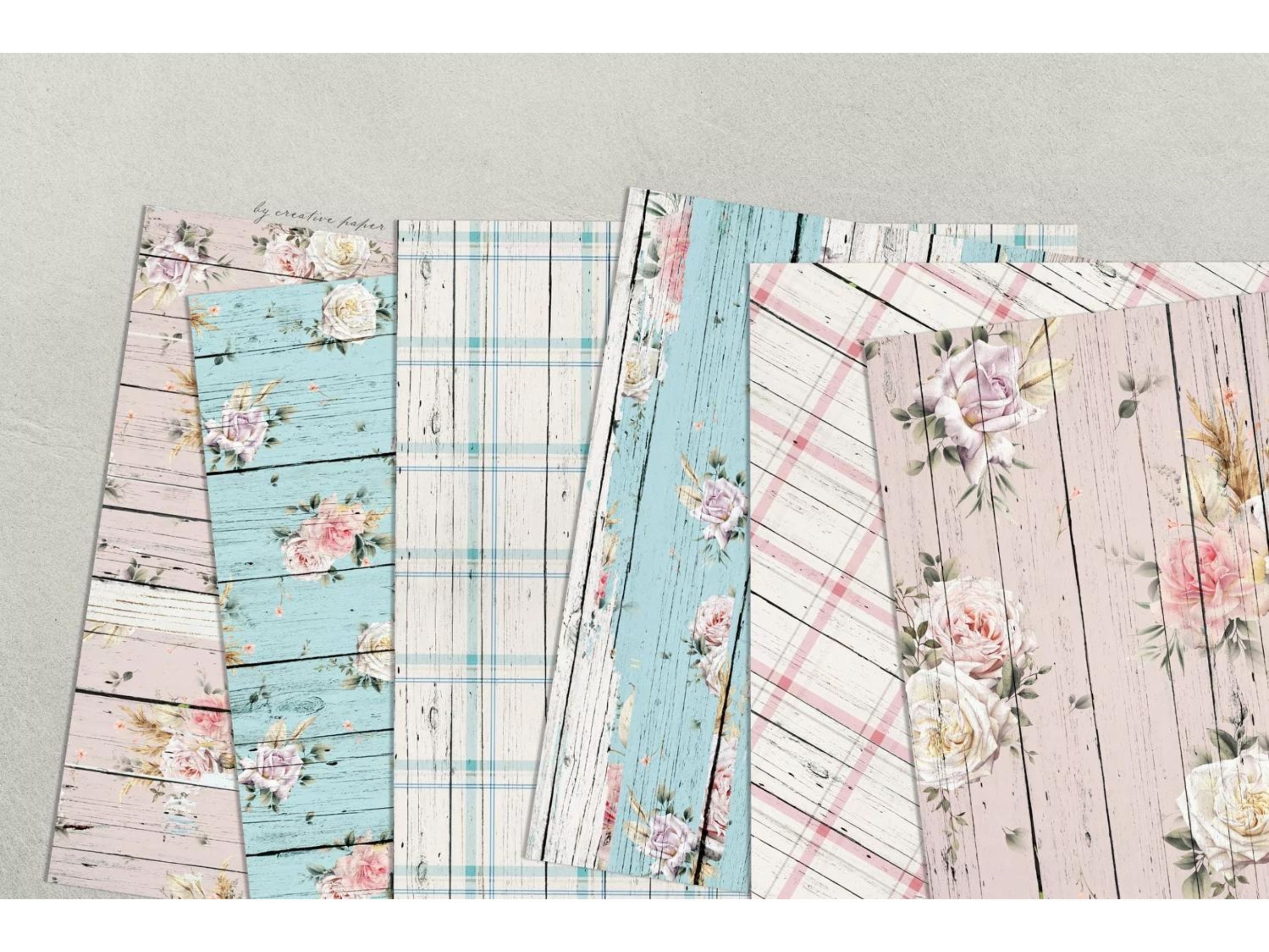 Antique Roses Vintage Wood Digital Papers Antique Roses Seamless ...