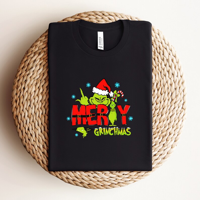 Merry Grinchmas Svg Santa Grinch Png Funny Christmas Svg Silhouette
