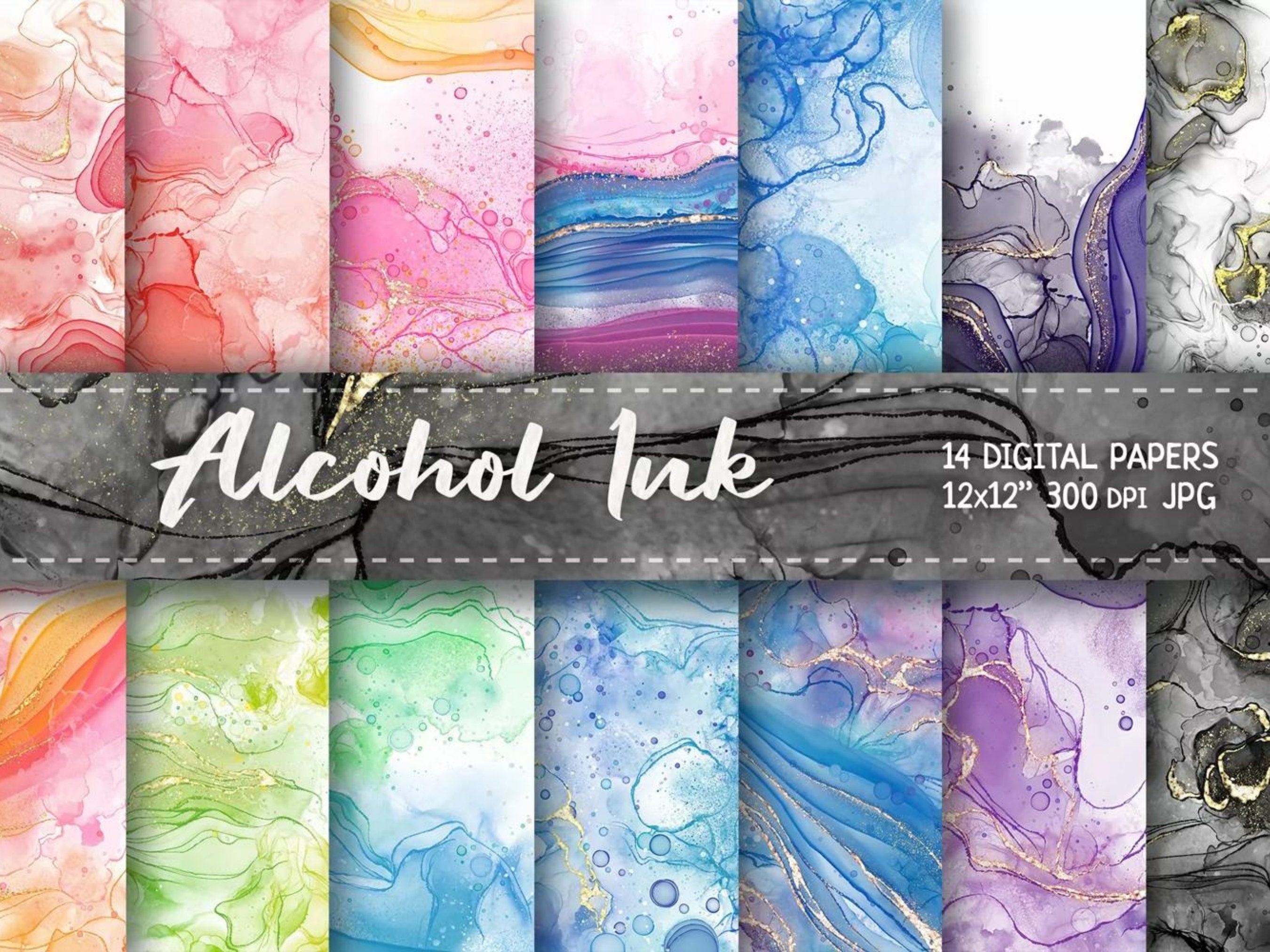 Alcohol Ink Seamless Digital Papers Alcohol Ink Seamless Pattern ...