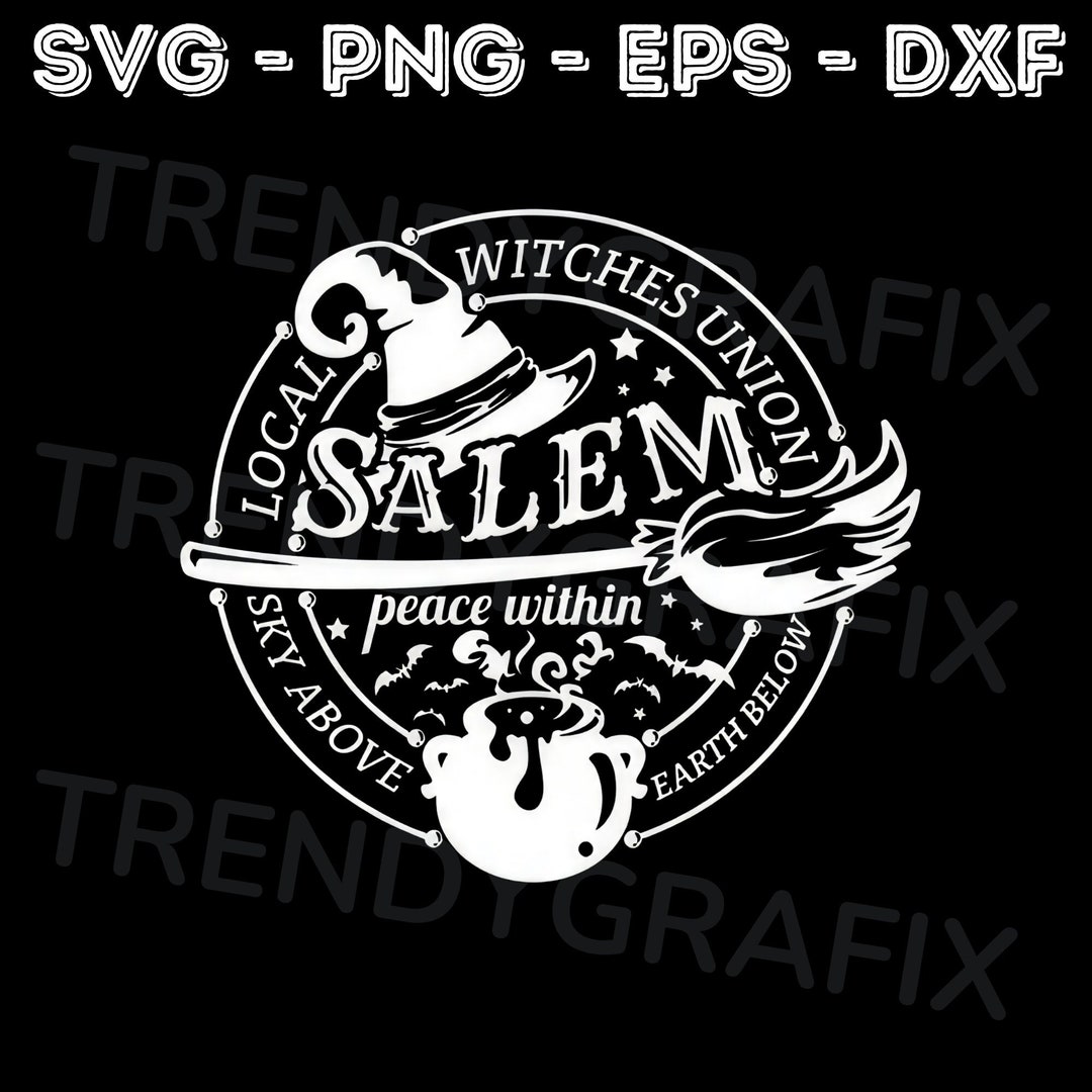 Salem Local Witches Union Svg,halloween Svg,cut File for Cricut ...