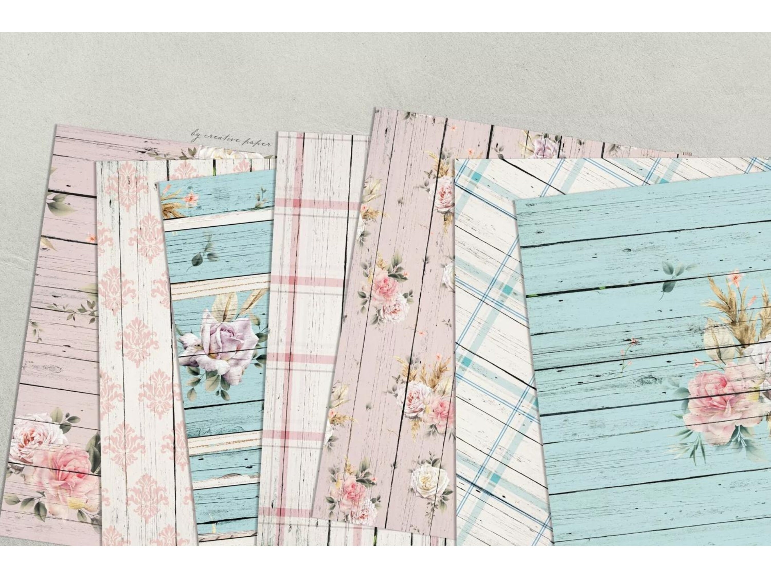 Antique Roses Vintage Wood Digital Papers Antique Roses Seamless ...