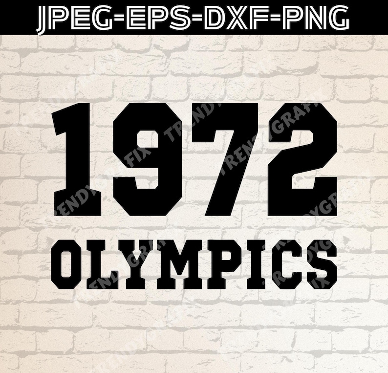 1972 Olympics Black Svg, Matilda Sweater, Ms Trenchbull Sweater Cricut Design, 1972 Olympics PNG ...