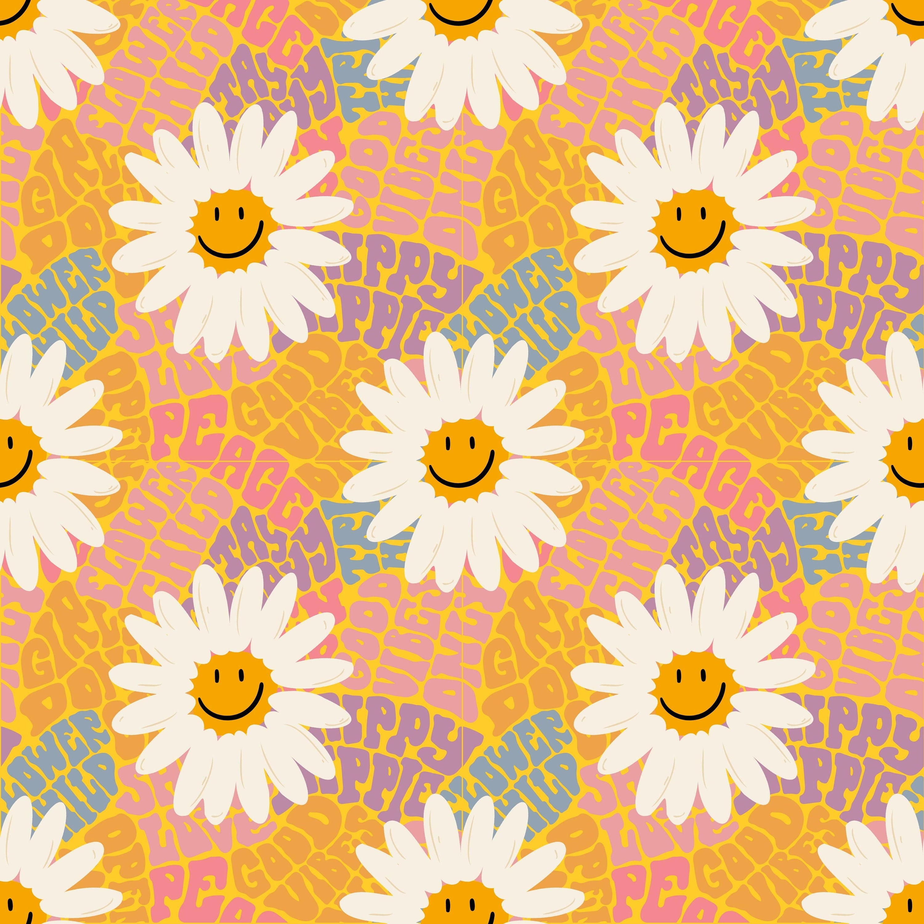 HAPPY SMILEY Seamless Digital Papers | Smiley Seamless Repeat Pattern ...