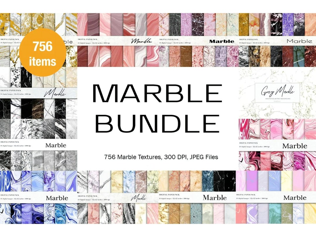 Marble Textures Bundle Marble Backgrounds Marble Seamless Digital ...