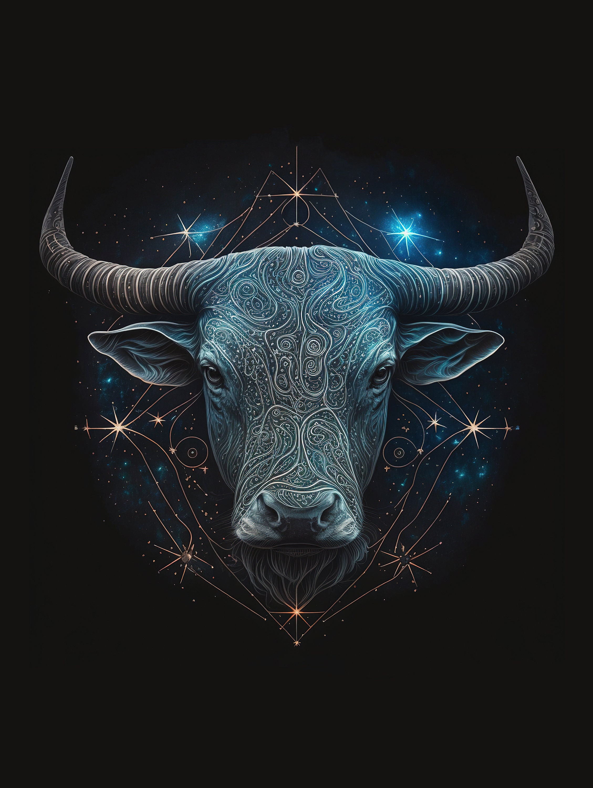 Taurus Poster / Taurus Printable File / Taurus Horoscope Digital ...