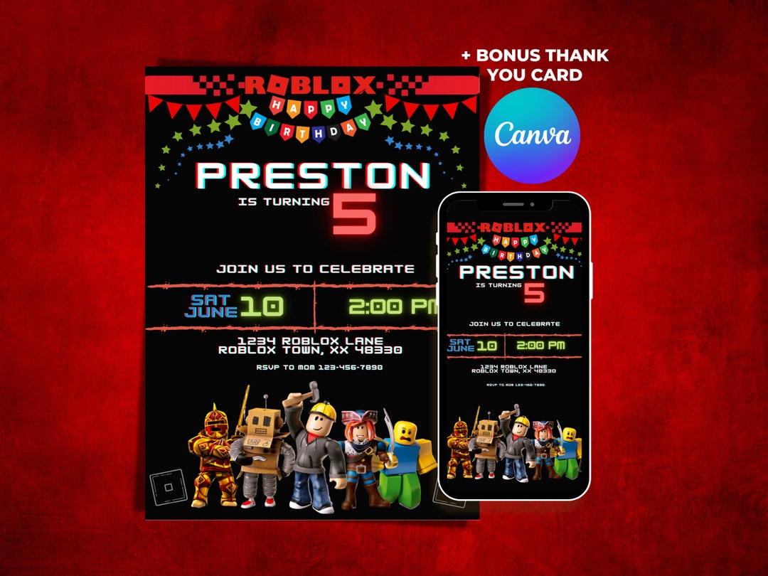 Editable Mobile Birthday Invitation Template, Birthday Party ...