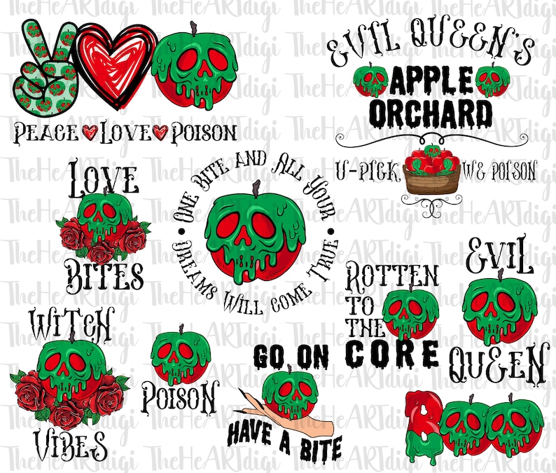Poison Apple BIG BUNDLE, Poison Apple Sublimation BUNDLE, Poison Apple ...