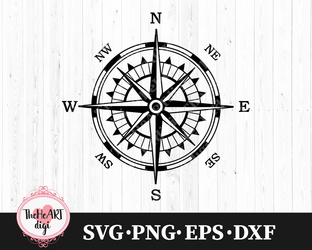 Nautical Compass Svg, Compass Clipart, Nautical Compass PNG, Compass ...
