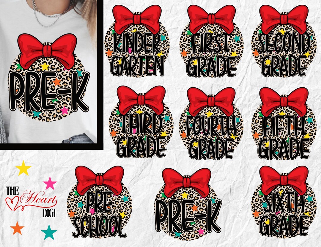 Bundle Back to School PNG, Leopard Back to School BUNDLE Png, Teacher ...