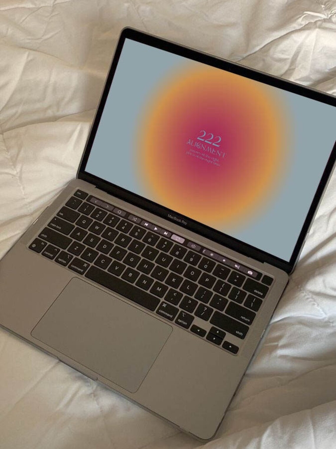 Imac MacBook Desktop Wallpaper Angel Numbers Aesthetic Gradient ...