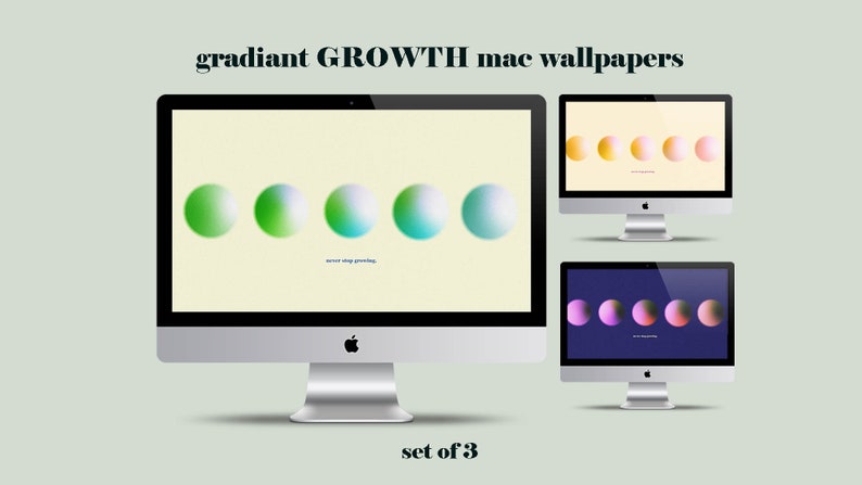 Imac MacBook Desktop Wallpaper Self Improvement Aesthetic Gradient ...