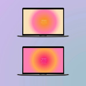 Imac MacBook Desktop Wallpaper Angel Numbers Aesthetic Gradient ...