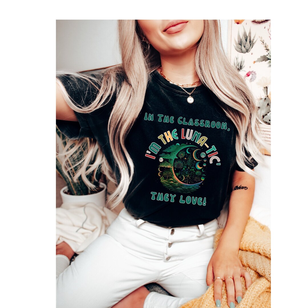 Celestial School Teacher Moon Tshirts Moon Graphic Moon Phase Astrology ...