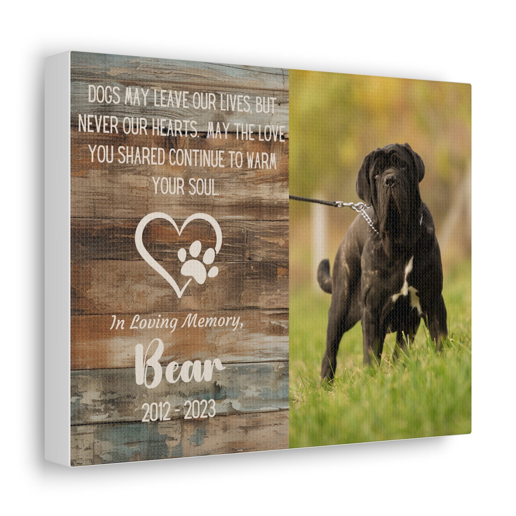 Pet Memorial, Personalized Dog Memorial Gift, Pet Memorial Keepsake ...