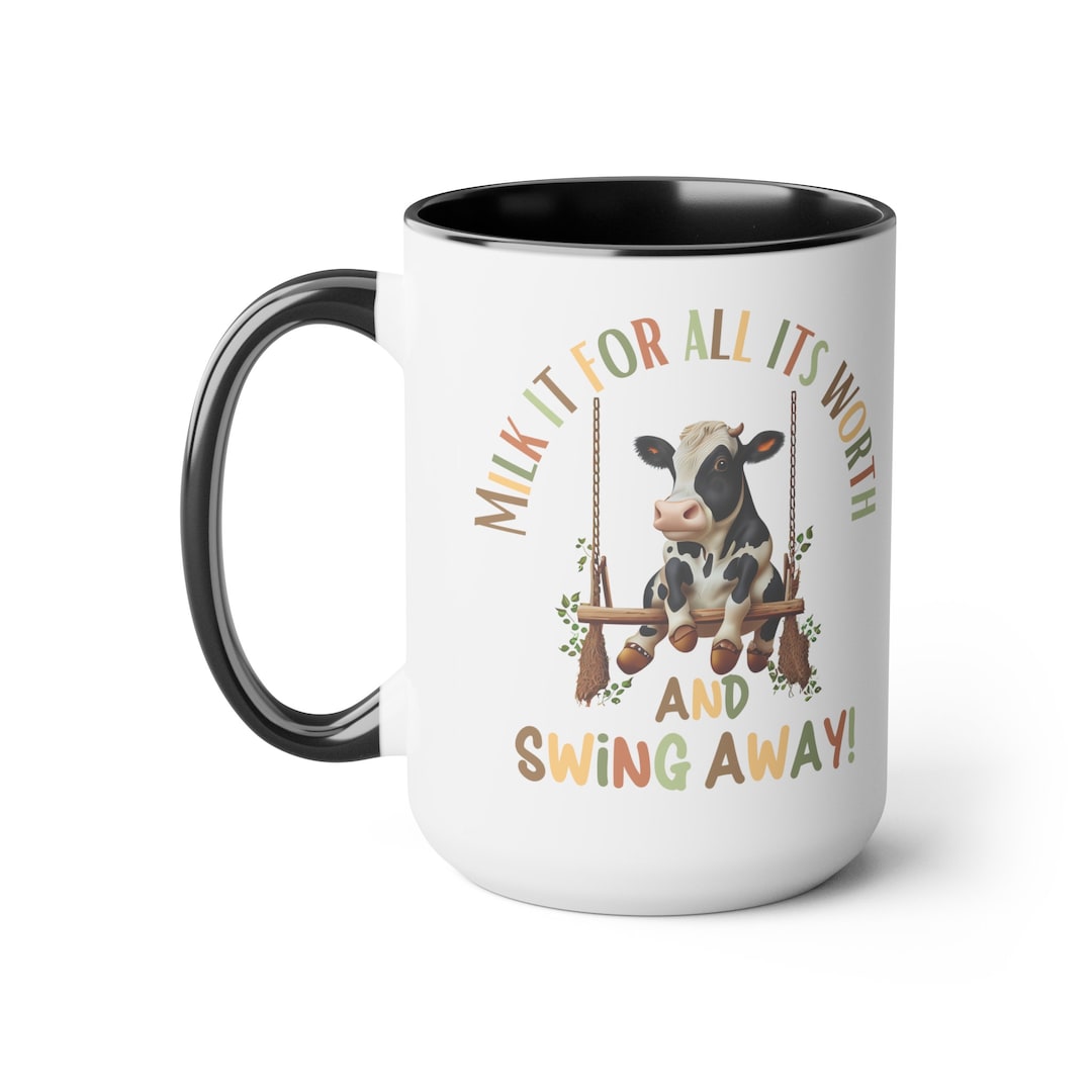 Dairy Cow Mug, Milking Cow Gift, Cow Udder Gift, Funny Cow Mug, Country ...