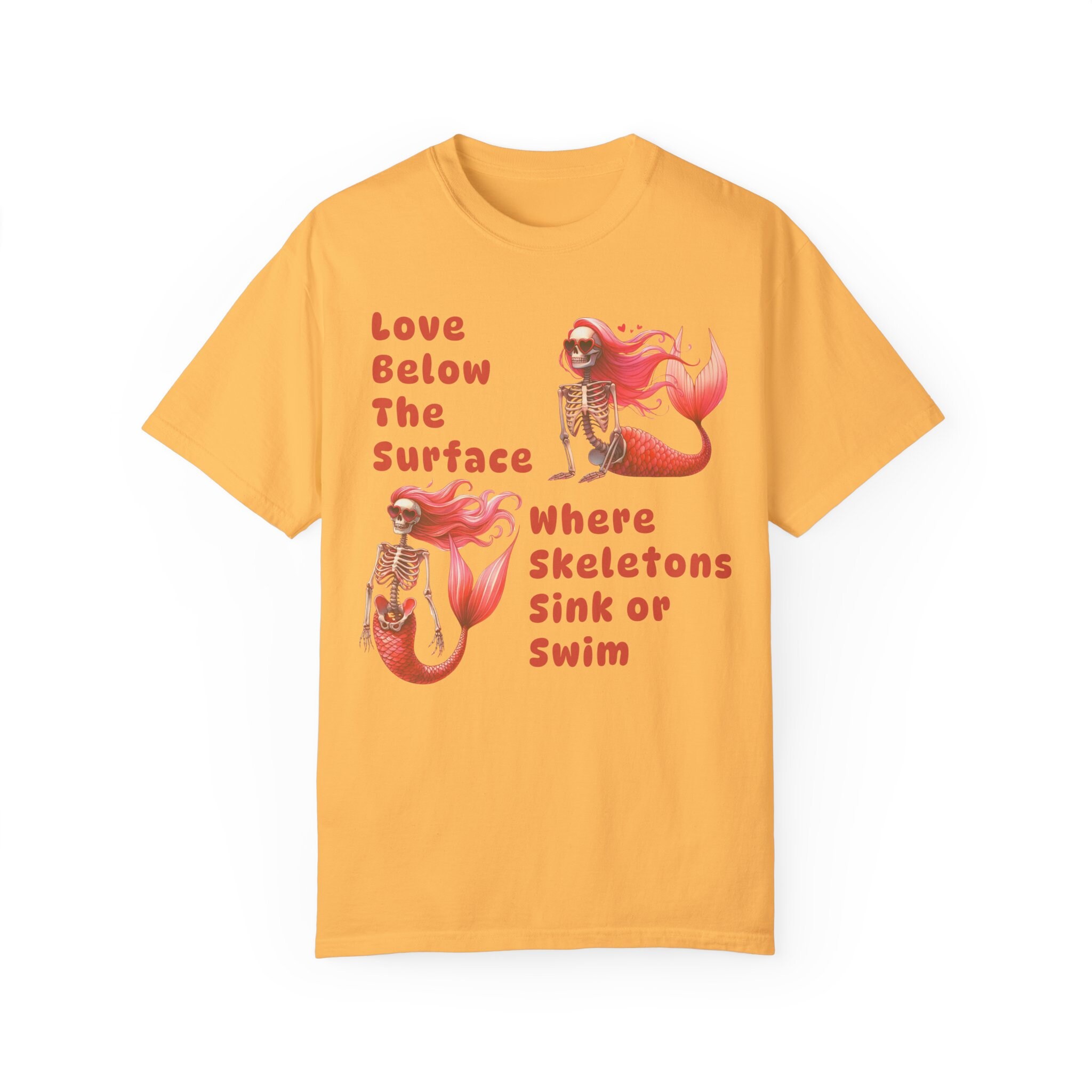 Skeleton Mermaids Shirt, Skeleton Lovers, Skeleton Mermaid Shirt Sink ...