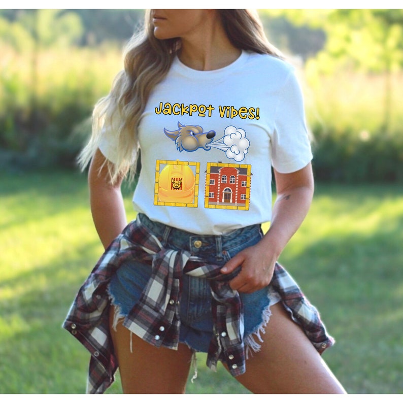 Casino Jackpot Vibes Huff Puff Shirt Lucky Slot Machine Tee Jackpot ...