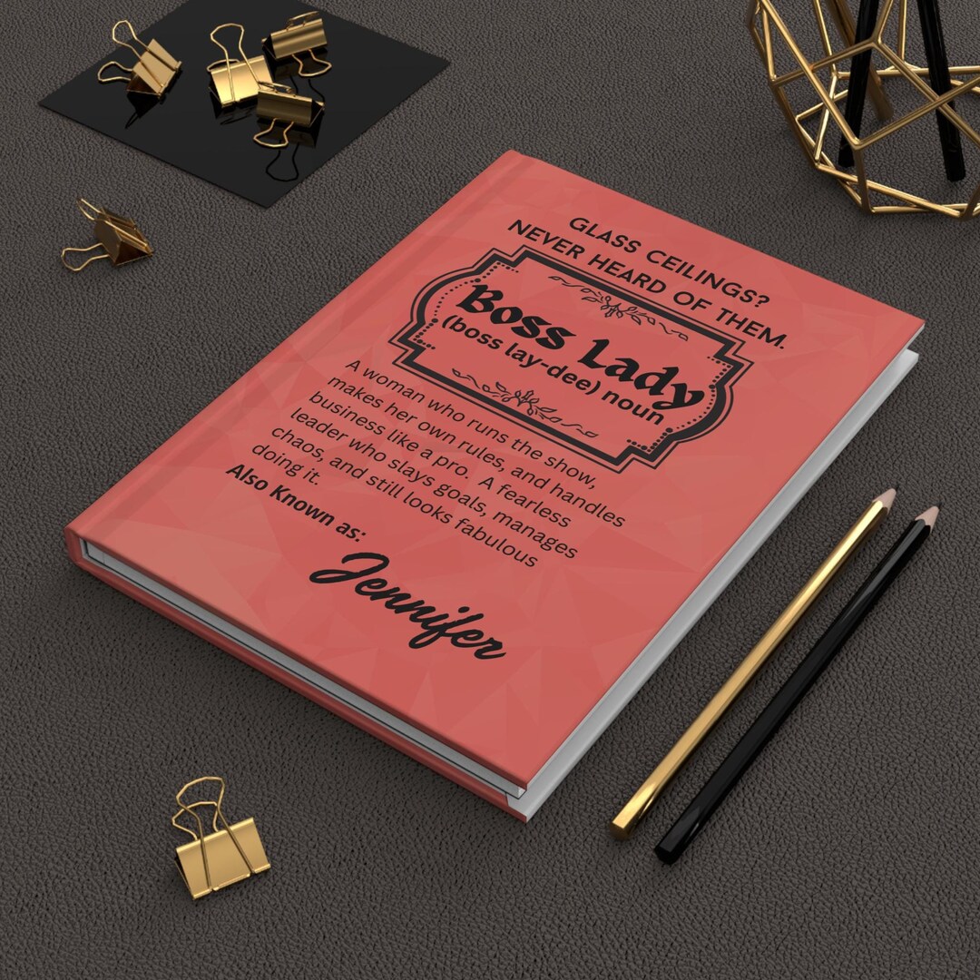 Personalized Boss Lady Journal, Funny Boss Lady Gift, Custom Notebook ...