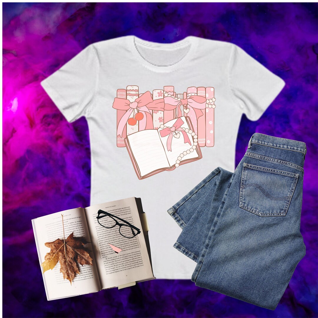 Coquette Shirt, Coquette Book Lovers T-shirt, Literature Shirt, Pink ...