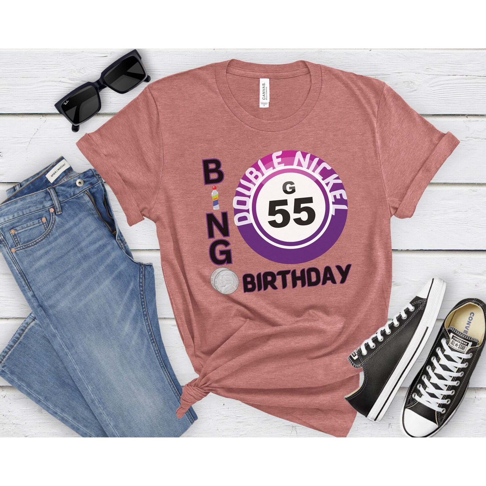 Double Nickel - Bingo B-day Shirt BC Tee - Etsy