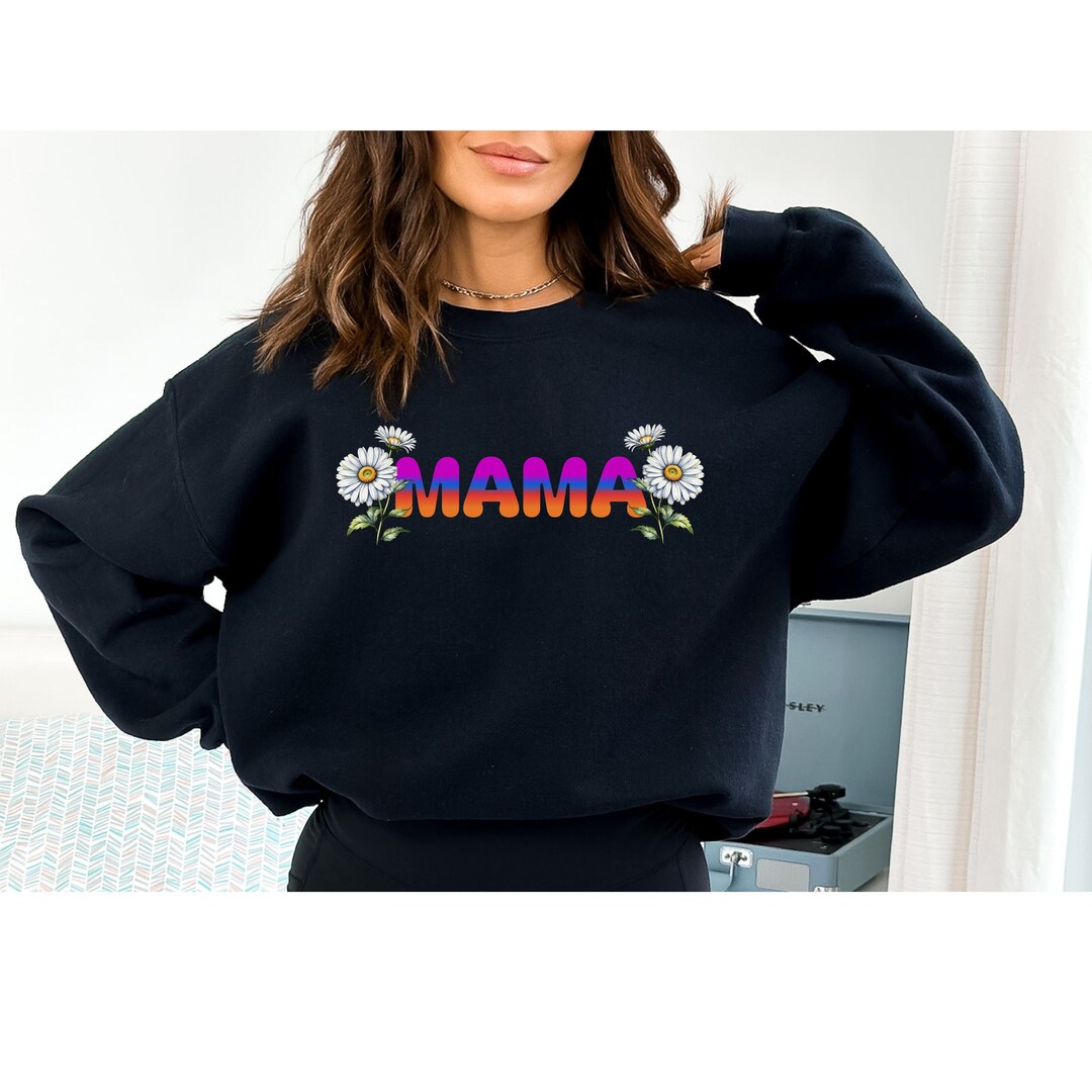 Mama Birth Flower Shirt, Custom Birth Flower, Gift for Mama Mama Flower ...