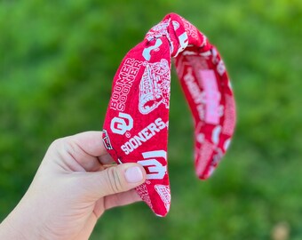 Oklahoma Sooners Headband - Etsy
