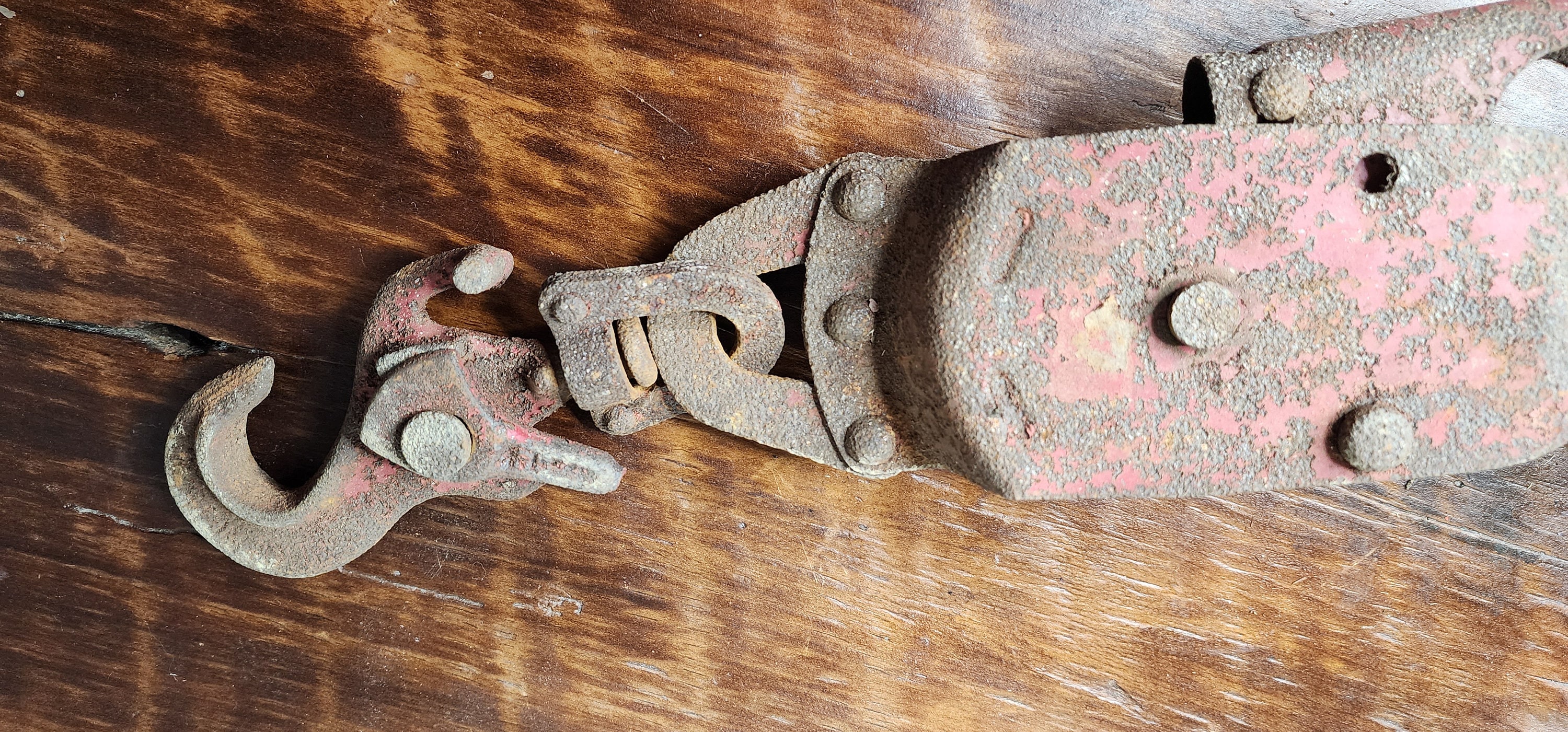 Vintage Farm Primitive Tool, Old Block and Tackle Pulley Hoist - Etsy