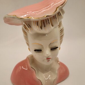 Vintage Lady Head Vase, 40s Rare, Mid Century - Etsy