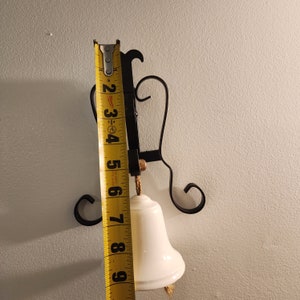 Vintage Wrought Iron & Ceramic/porcelain Door Bell Decor - Etsy