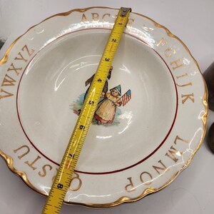 Childs Baby Alphabet Bowl and Antique Cup With Silverware - Etsy